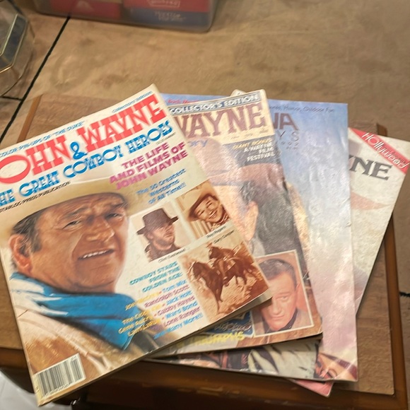 Source Unknown | Other | Vintage John Wayne Magazines 4pc | Poshmark